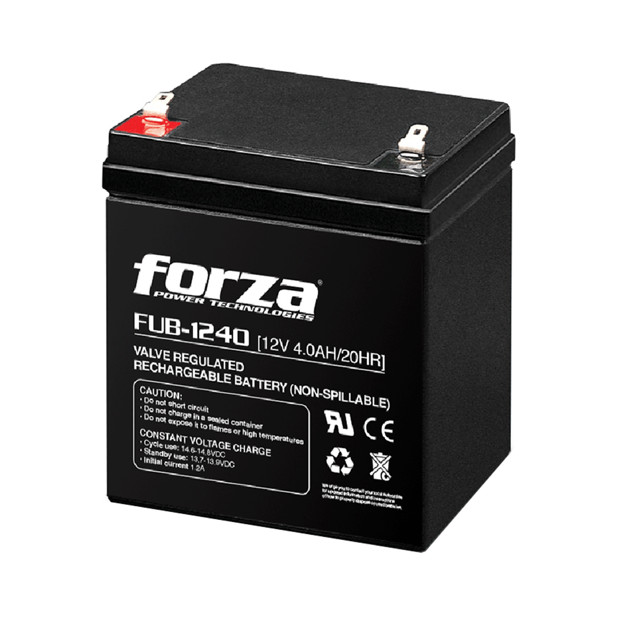 FUB-1240 Bateria Forza 12V 4.0A/20hr - TECNOVA