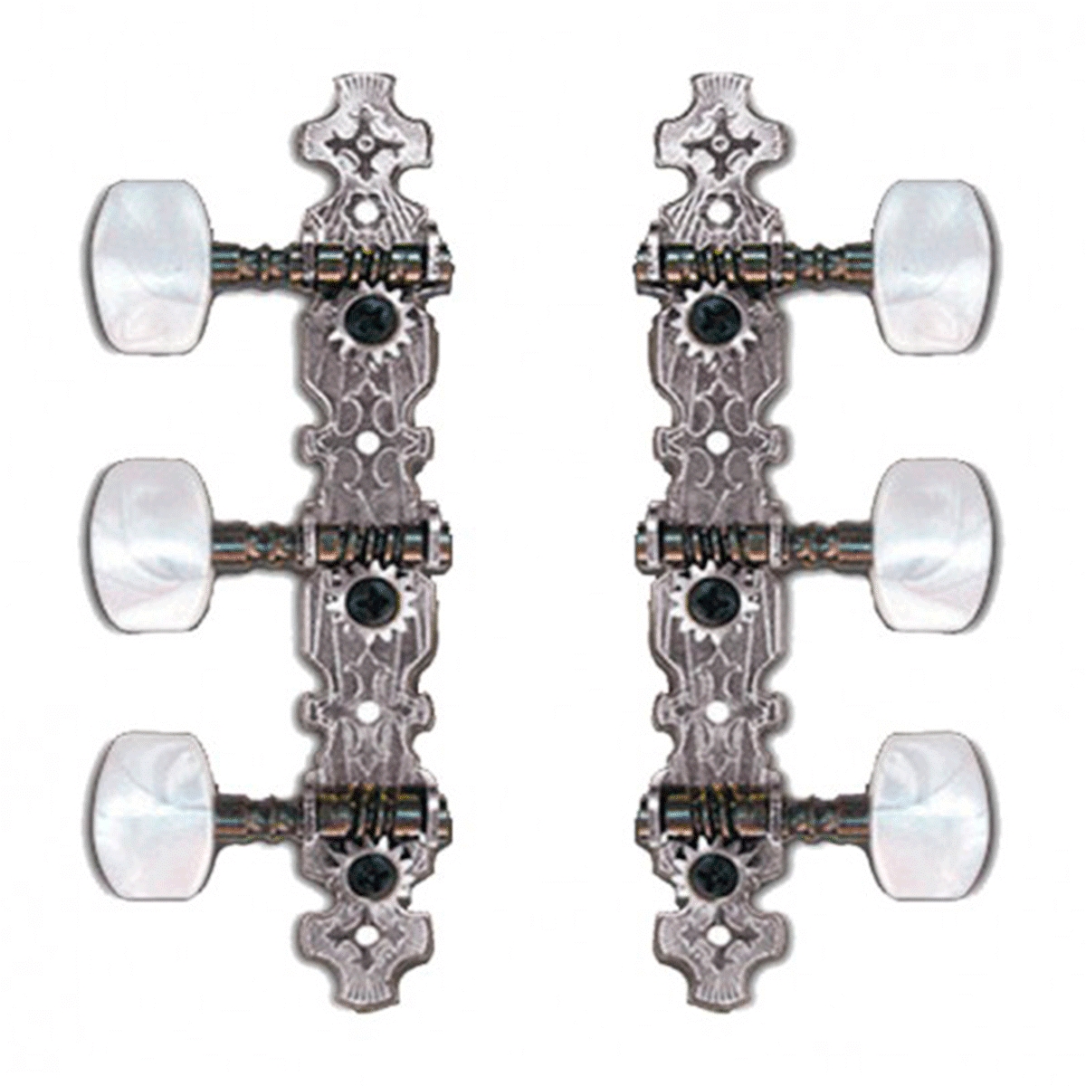 VCMH0150-CR Clavijero cromado Valencia para guitarra clásica - TECNOVA